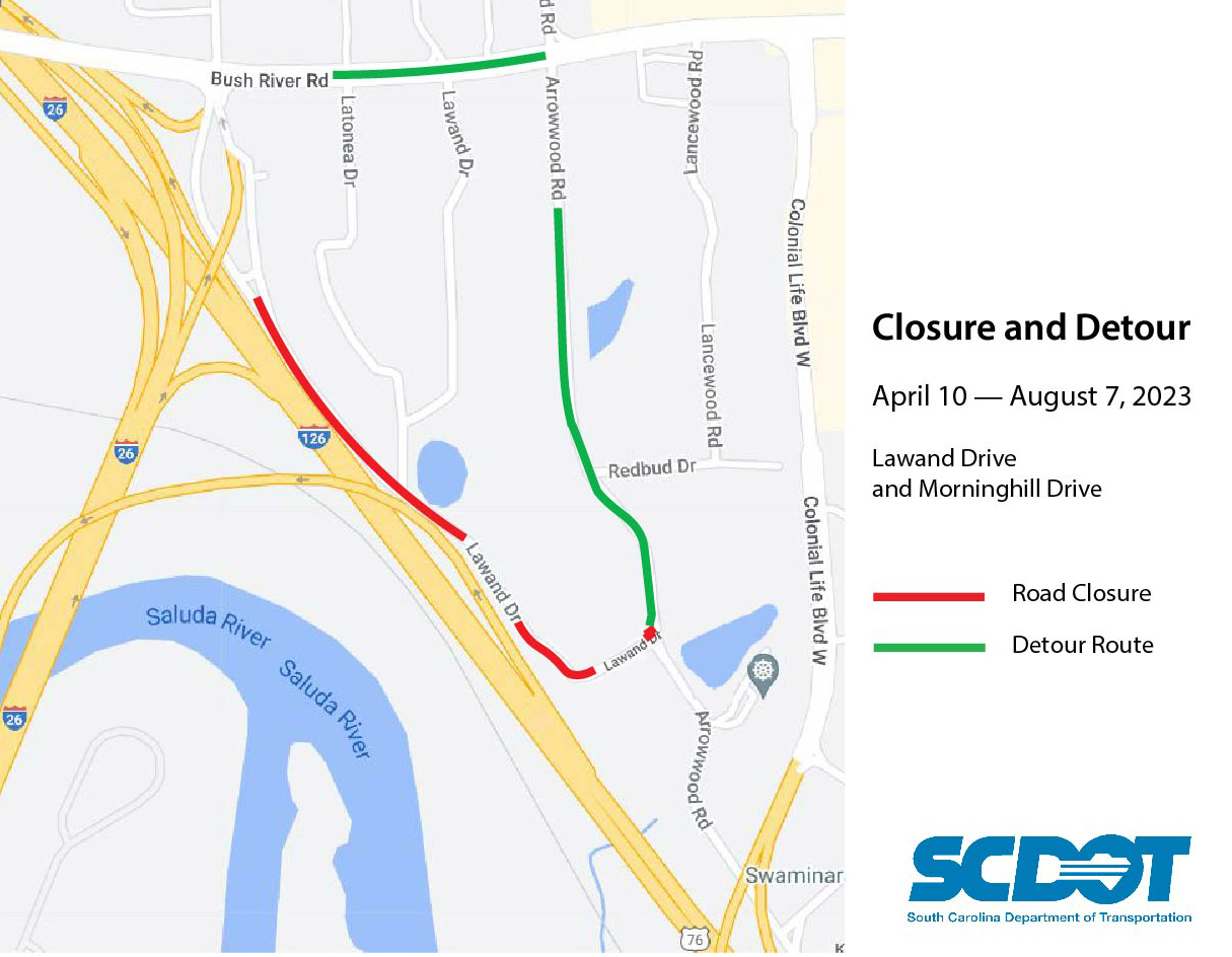 Closure and Detour of Lawand Drive and Morninghill Drive in Richland ...